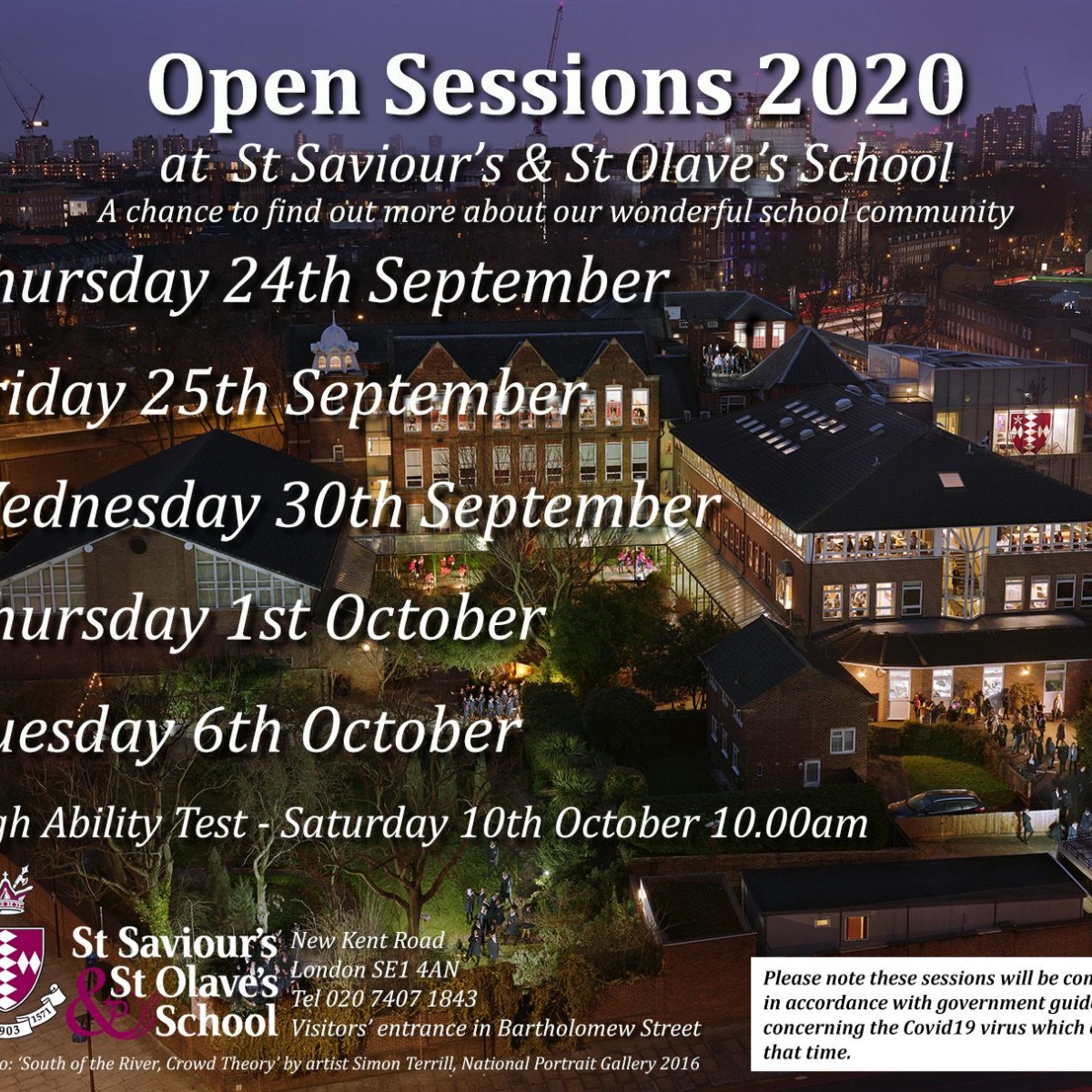 Open Sessions 2020/21 - St Saviour's & St Olave's School